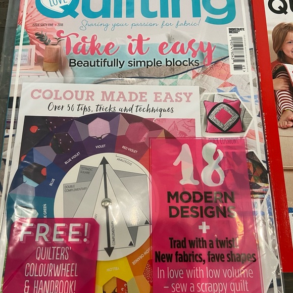 quilting | Other | Lot Of Two Quilting Pattern Magazines With Color ...